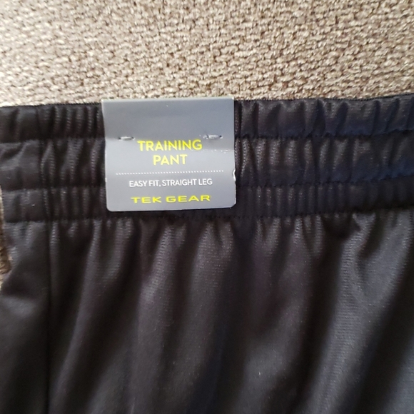 tek gear | Pants | Tek Gear Black Burgundy Stripe Training Pants | Poshmark